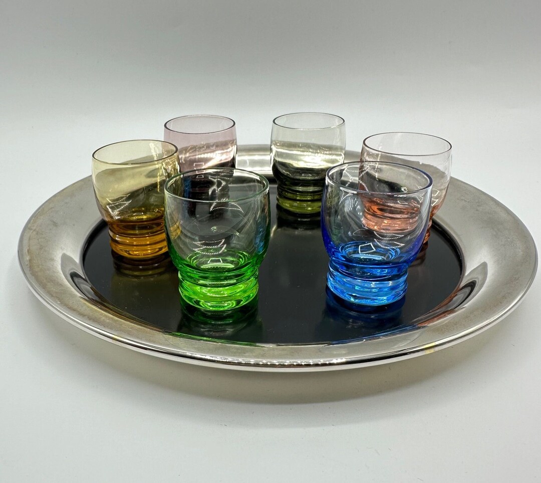 Rainbow Colored Shot Glasses - Set of 6 (made in Japan) - Etsy