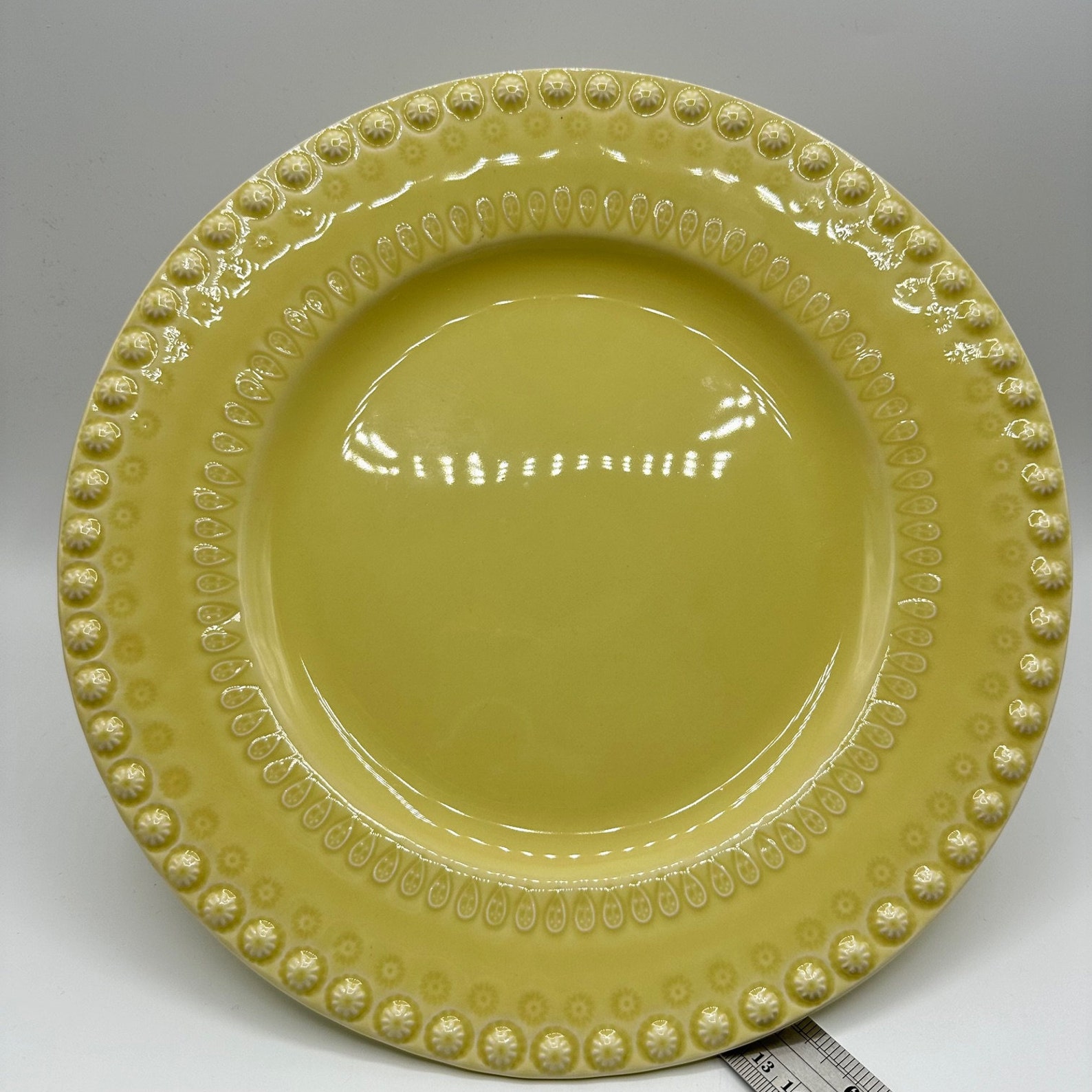 Bordallo Pinheiro - Fantasia (fantasy) 11 Inch Yellow Cake Stand / Cake ...