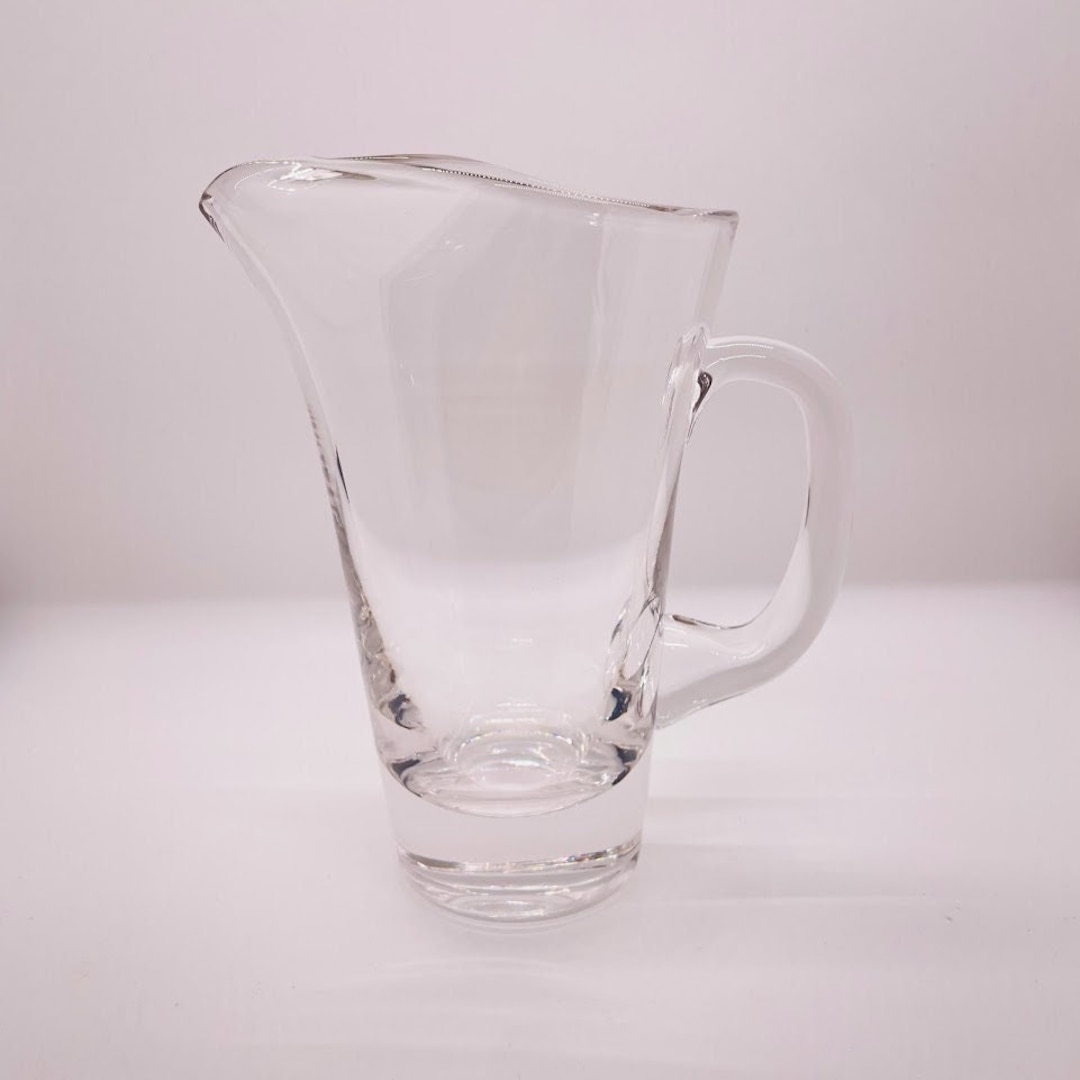 Clear Glass Cocktail / Bar Pitcher - Hand Crafted - Heavy Bottom ...
