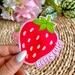 Berry Cute Strawberry Sticker Waterproof Sticker Red Pink Cute ...