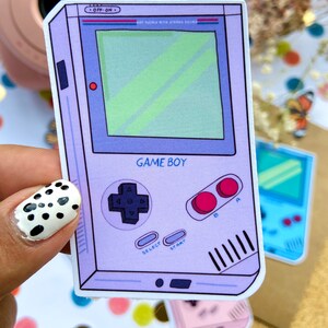 Retro Gameboy Sticker | Gameboy Advanced-inspired Vintage Toy Sticker ...