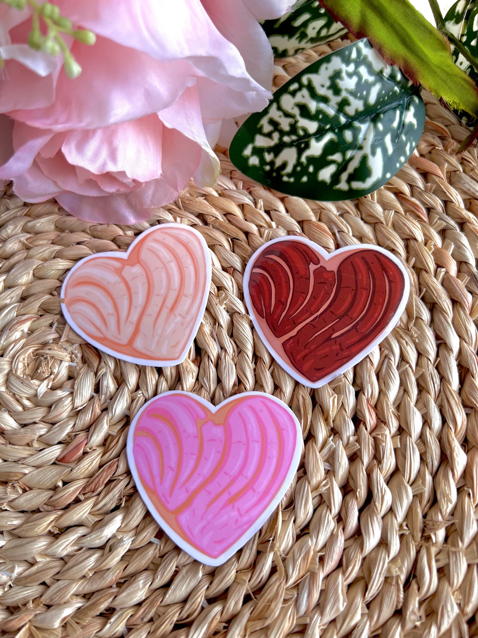 Heart Conchita Sticker Waterproof Sticker Pan Dulce Sticker Mexican ...