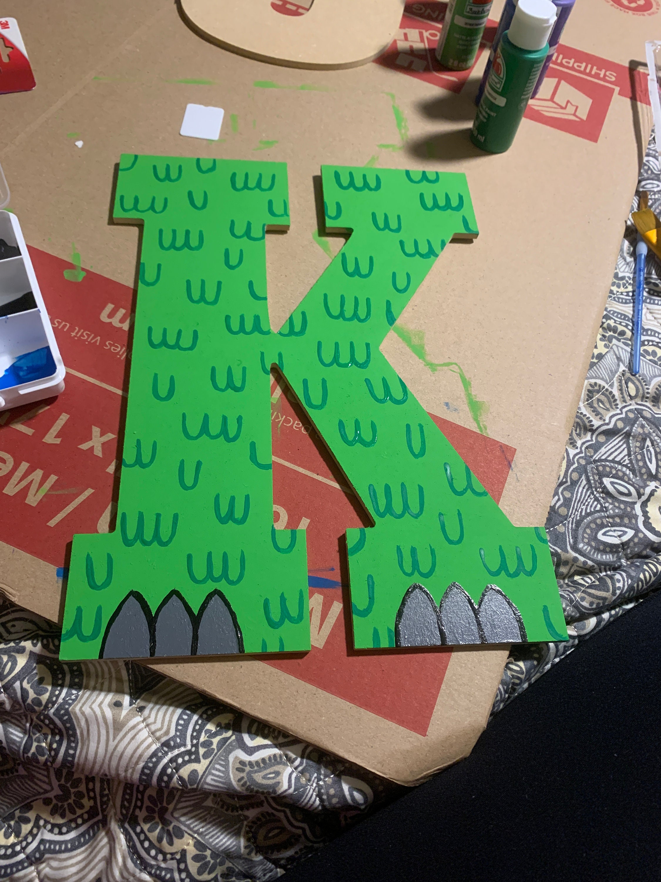 Custom Hand Painted Wood Letters - Etsy