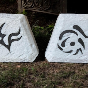 Rune Sculpture Ber Zod Jah | Gaming Room Decor - Etsy