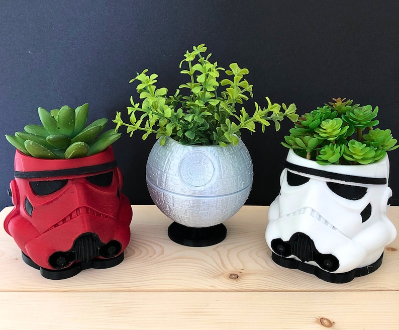 3 Planters Bundle - Star Wars Inspired Style - Etsy