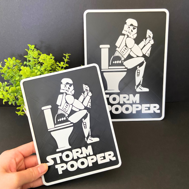 Stormpooper Bathroom Sign - Etsy