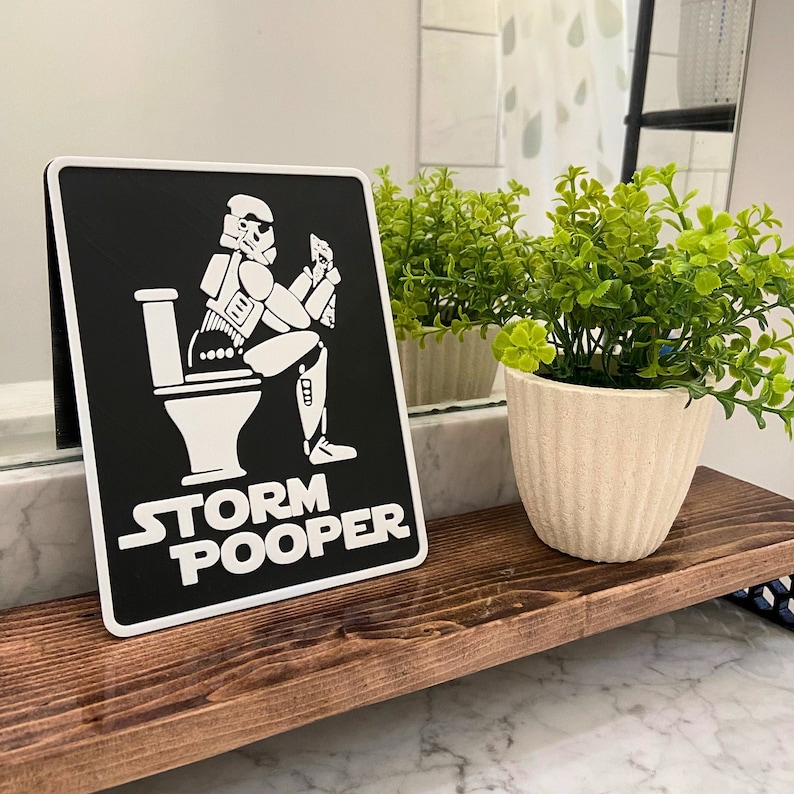 Stormpooper Bathroom Sign - Etsy