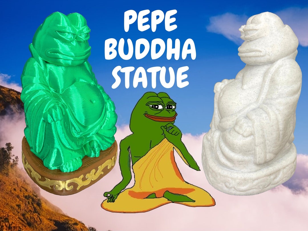 Pepe the Frog Buddha Statue Free Shipping Feels Good Man - Etsy