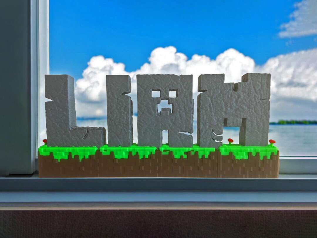 Custom Minecraft Nameplate – Gamer Desk or Door Decor - Etsy