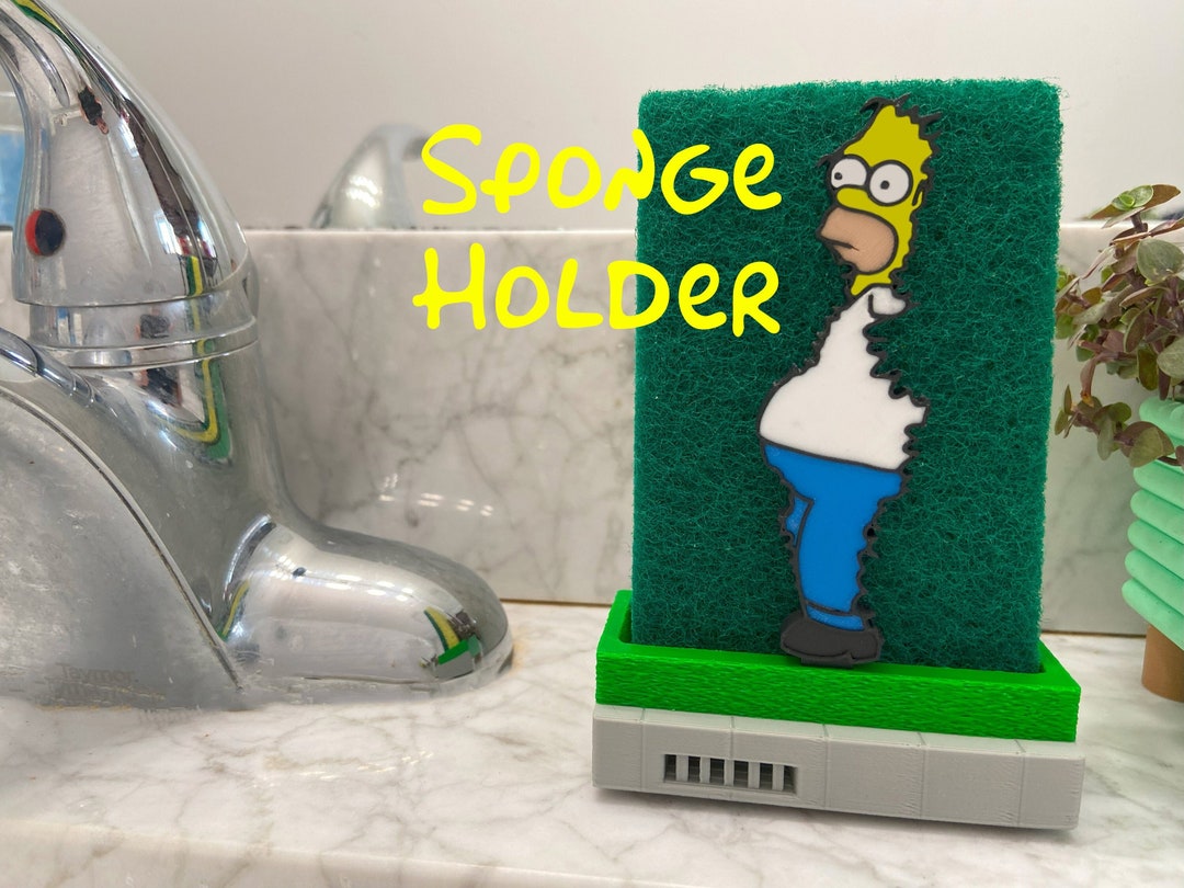Homer Sponge Holder | Kitchen Decor | Bathroom Decor - Etsy