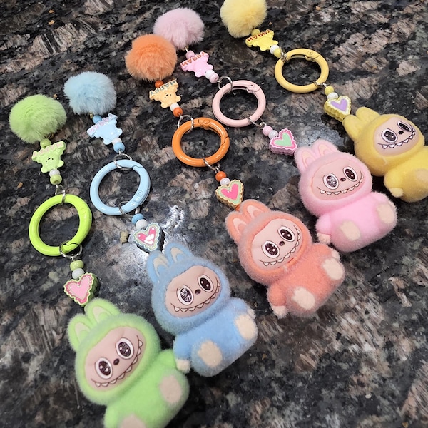 Labubu Keychain - Etsy