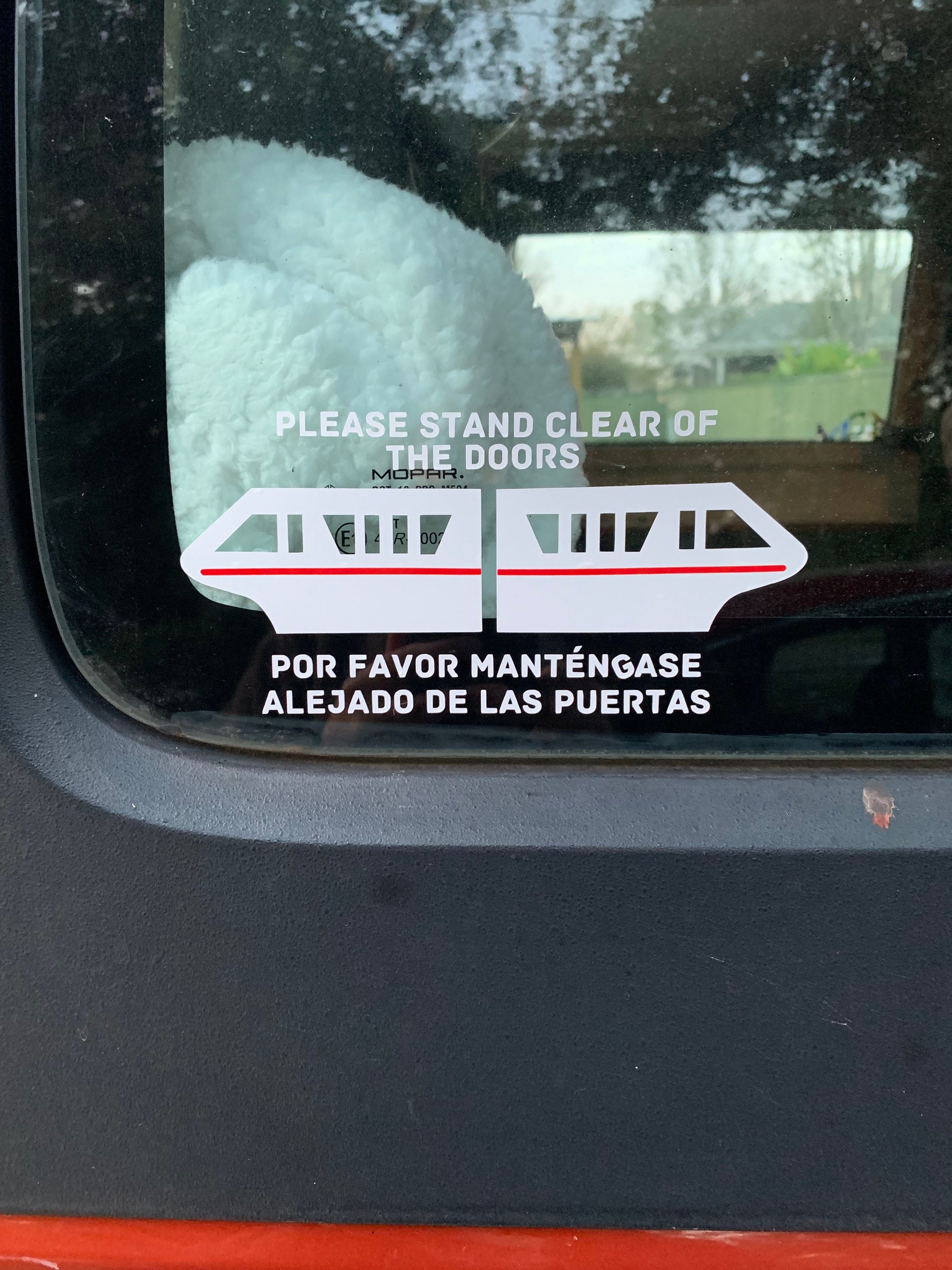 Monorail Car Vinyl Decal - Etsy