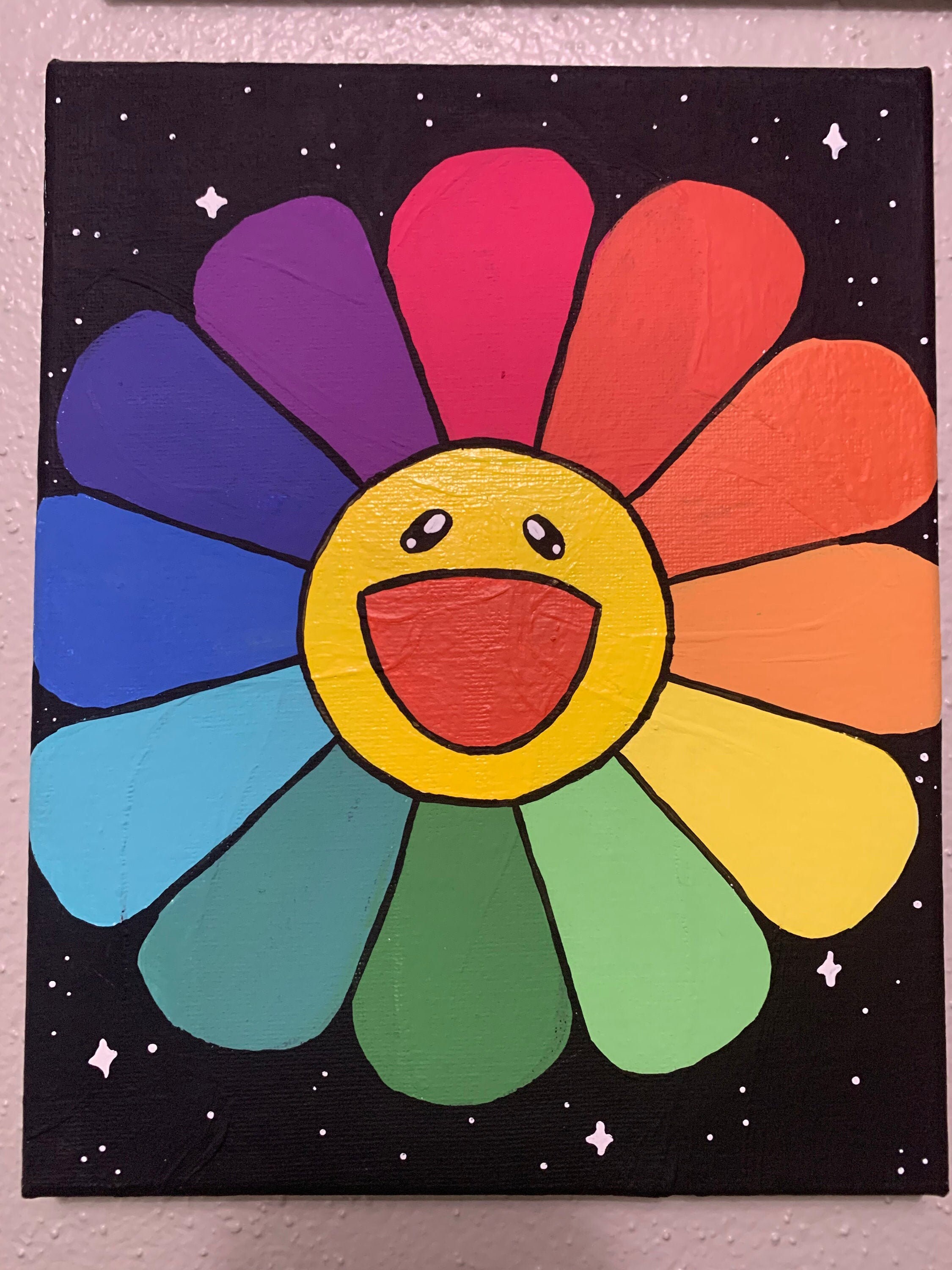Murakami Flower Painting - Etsy
