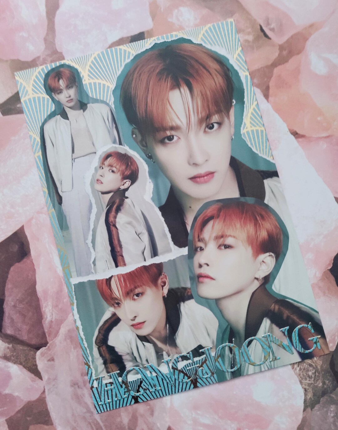 Ateez Photo Collage - Golden Hour Print - Official Photobook ...