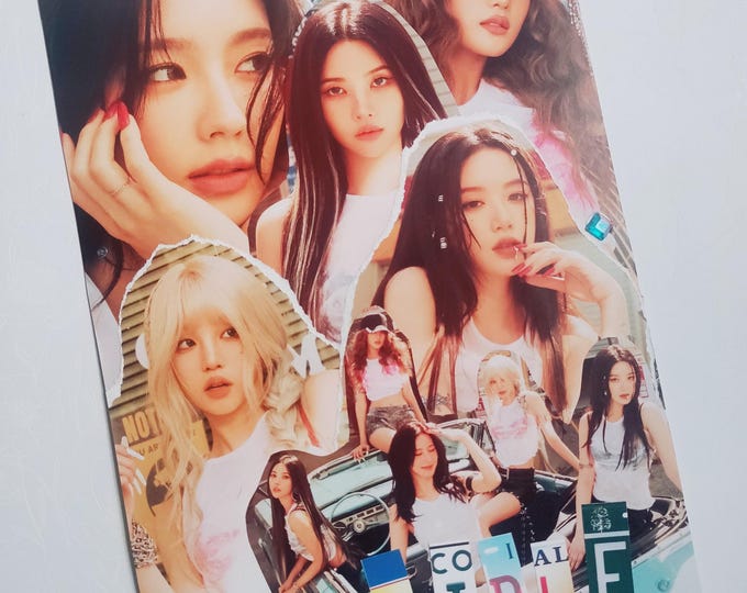 G)i-dle Photo Collage Print I Sway Postcard Poster Official Photobook ...
