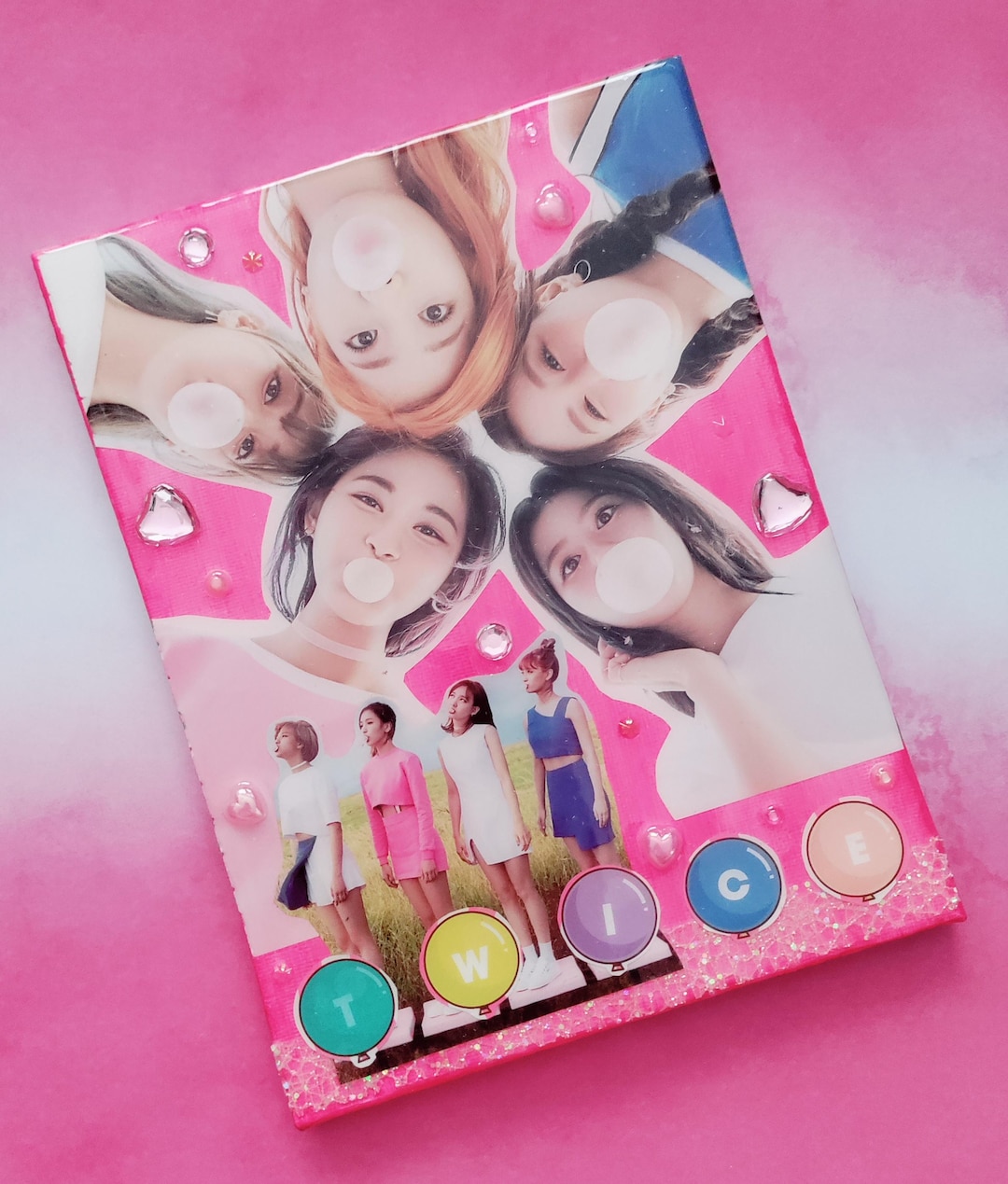 Twice Collage Wall Art Canvas - Resin Fanart - Twicecoaster Lane 1 ...