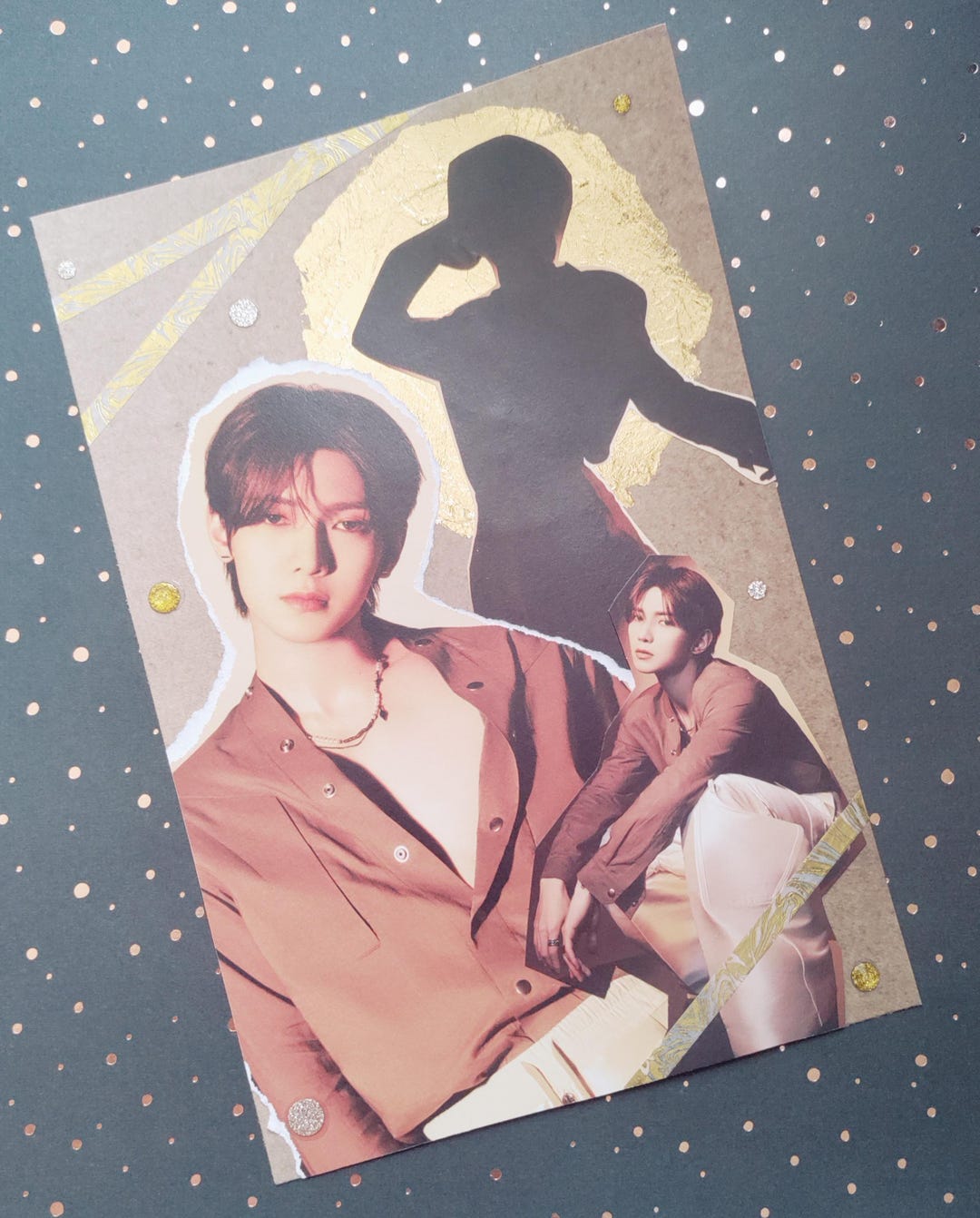 Ateez Photo Collage Print - Golden Hour Postcard/poster - Photobook ...