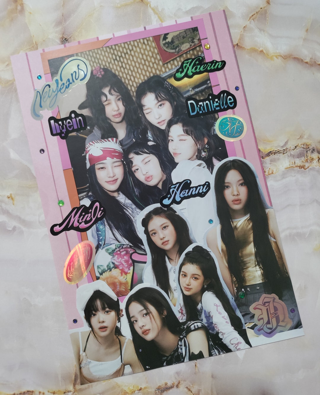 New Jeans Photo Collage Print Get up Postcard/poster Official - Etsy