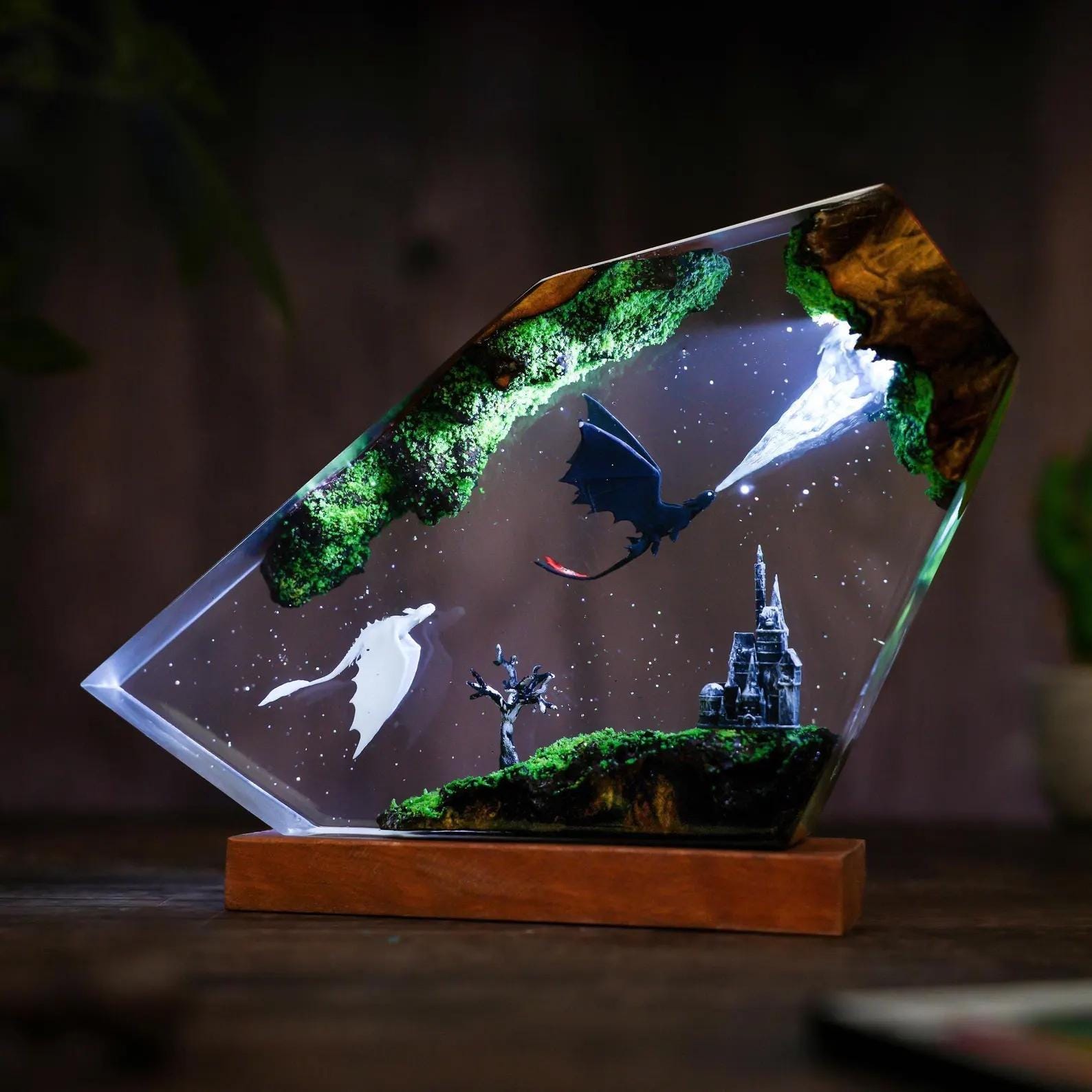 How to Train Your Dragon Lamp - Toothless Fire Breath Scene - Etsy