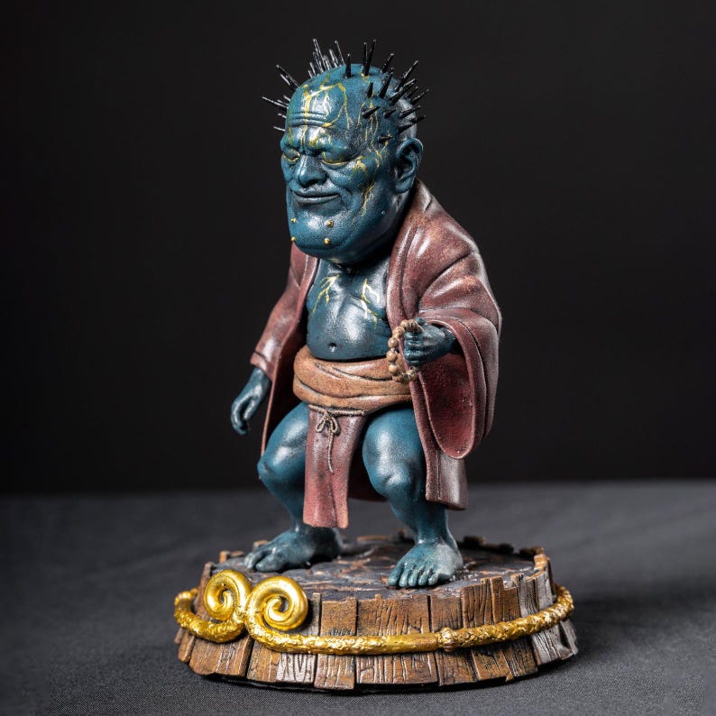 Elder Jinchi Boss Black Myth Wukong Hand Painted High Quality Art ...
