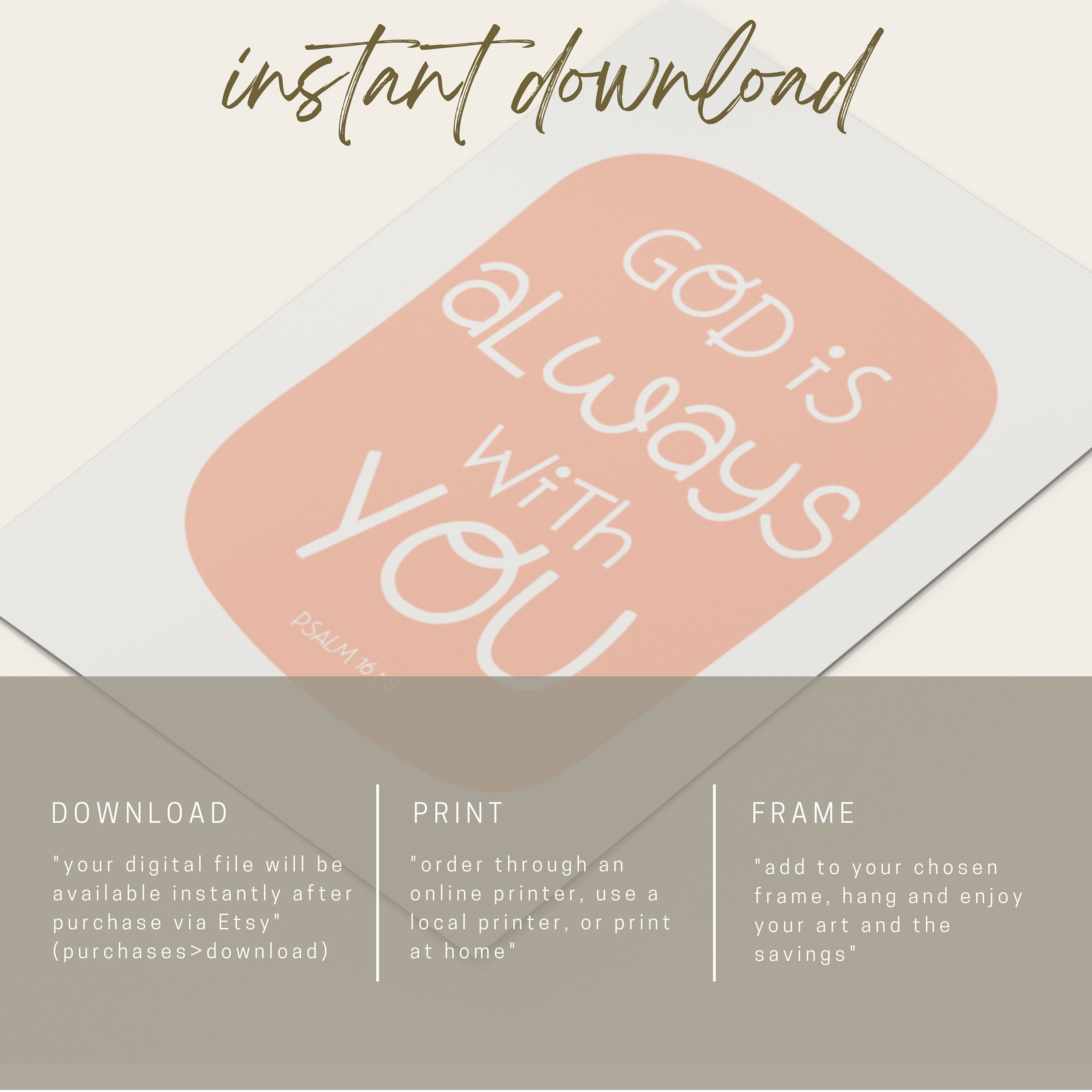 Scripture Nursery Wall Décor Instant Download, Kids Bible Verse Modern ...