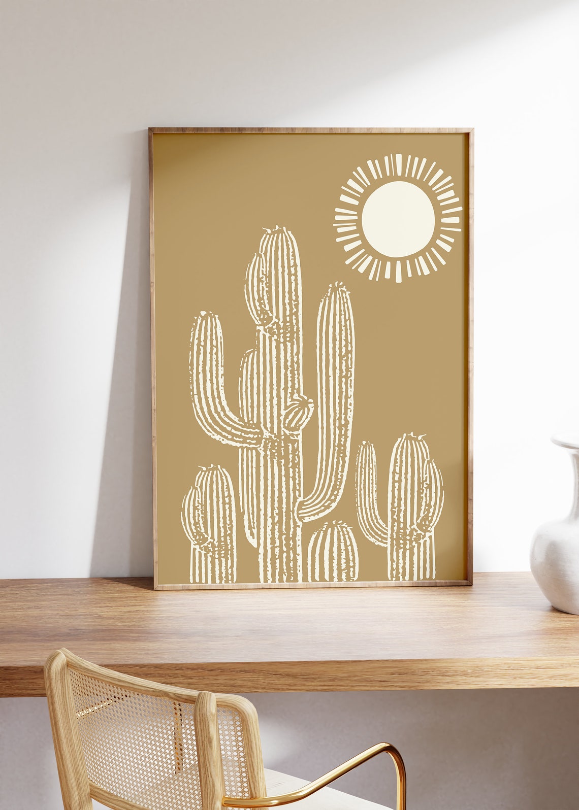 Western Décor Desert Cactus Nursery Wall Décor, Boho Cactus Modern ...