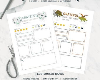 Colorful Kids Gratitude Journal - Etsy