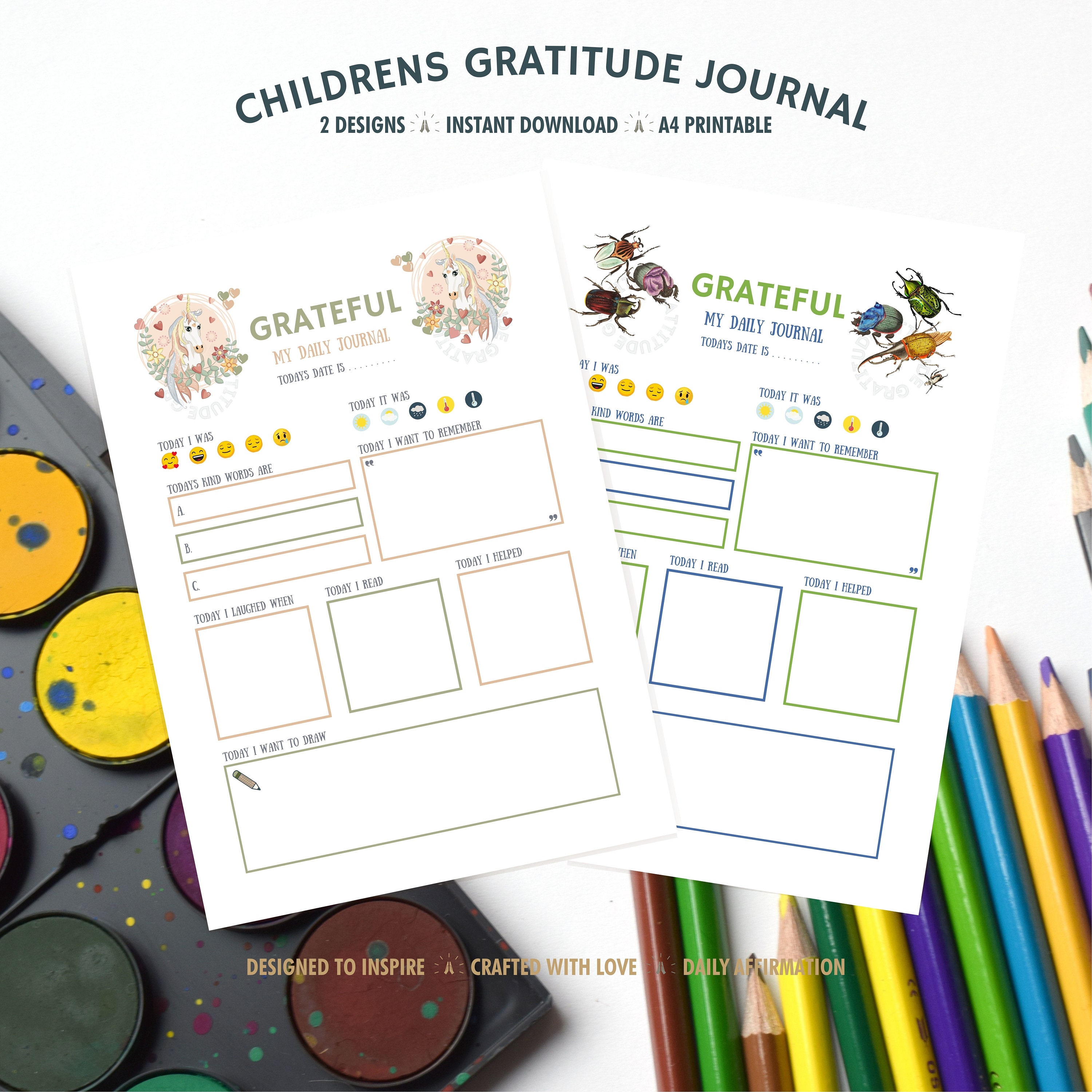 Kids Daily Gratitude Journal. Foster Gratitude and Create Positive ...