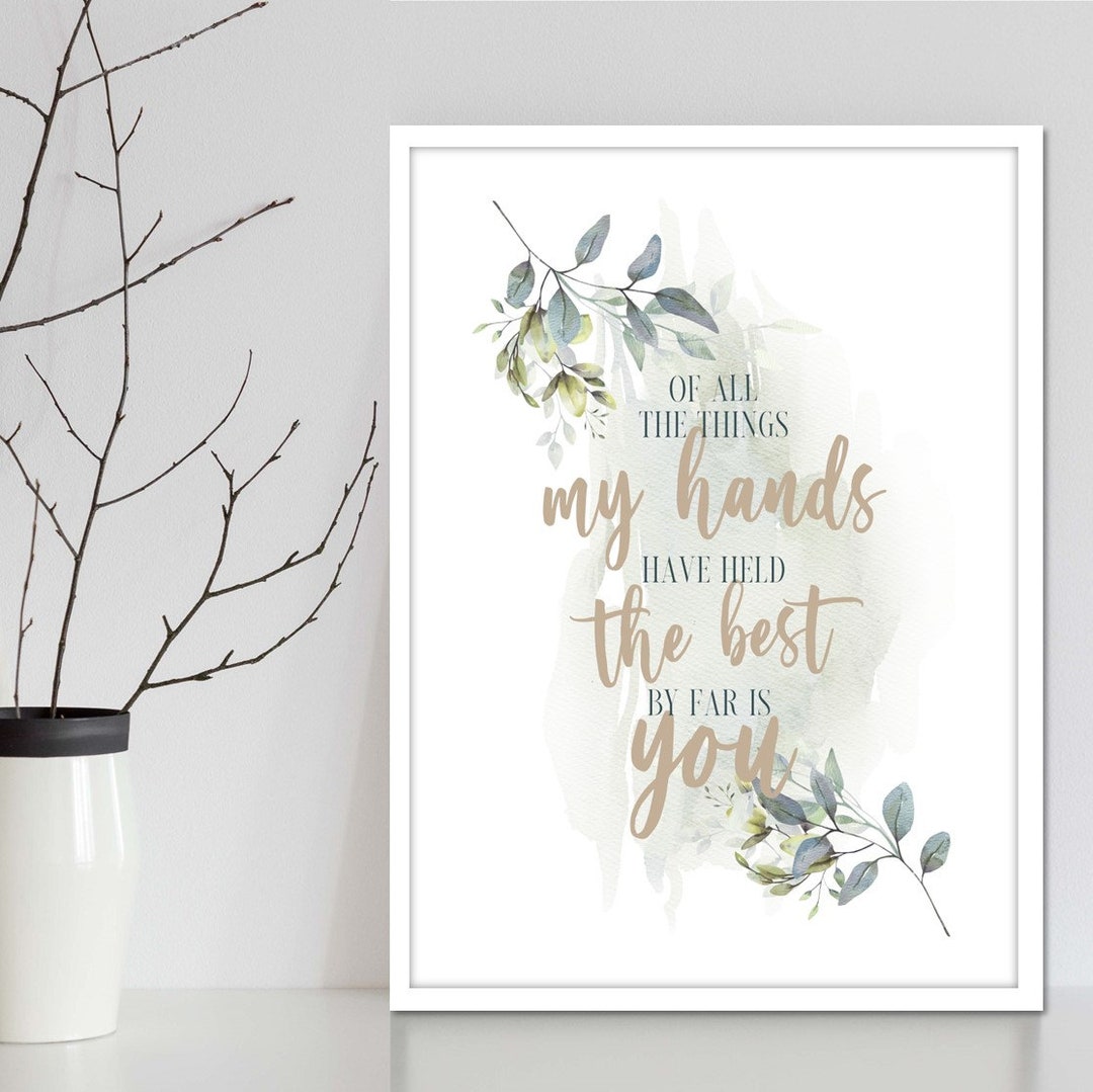 Australian Blue Gum Leaves and Nursery Quote "of All the Things My ...