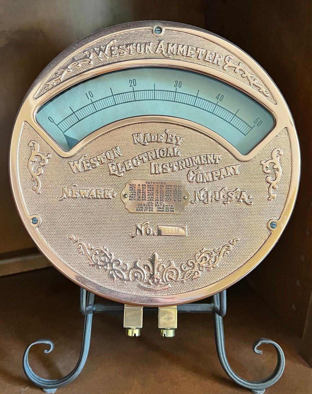 Antique Copper-clad Weston Electrical Instrument Company Industrial ...