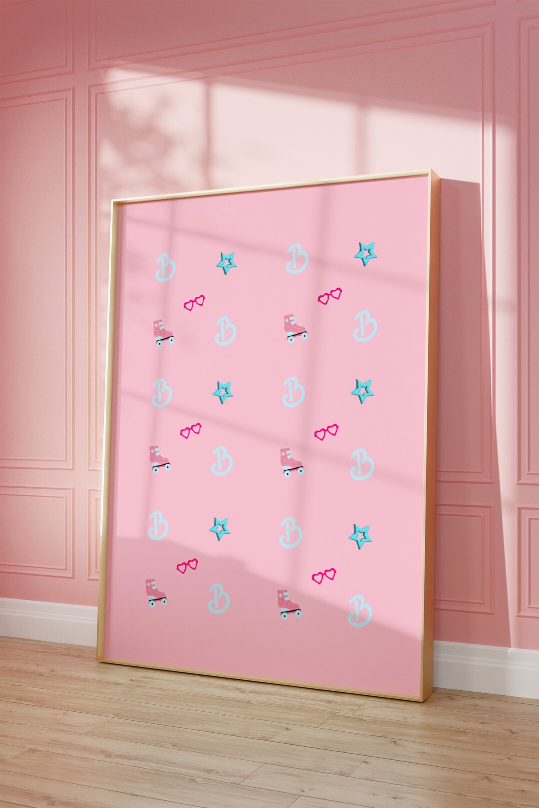 Barbie Wall Print,trendy Wall Print,pink Girly Wall Art,girls Bedroom ...