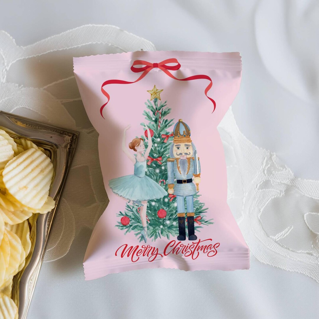 Christmas the Nutcracker Chip Bag Instant Download, Christmas Candy ...