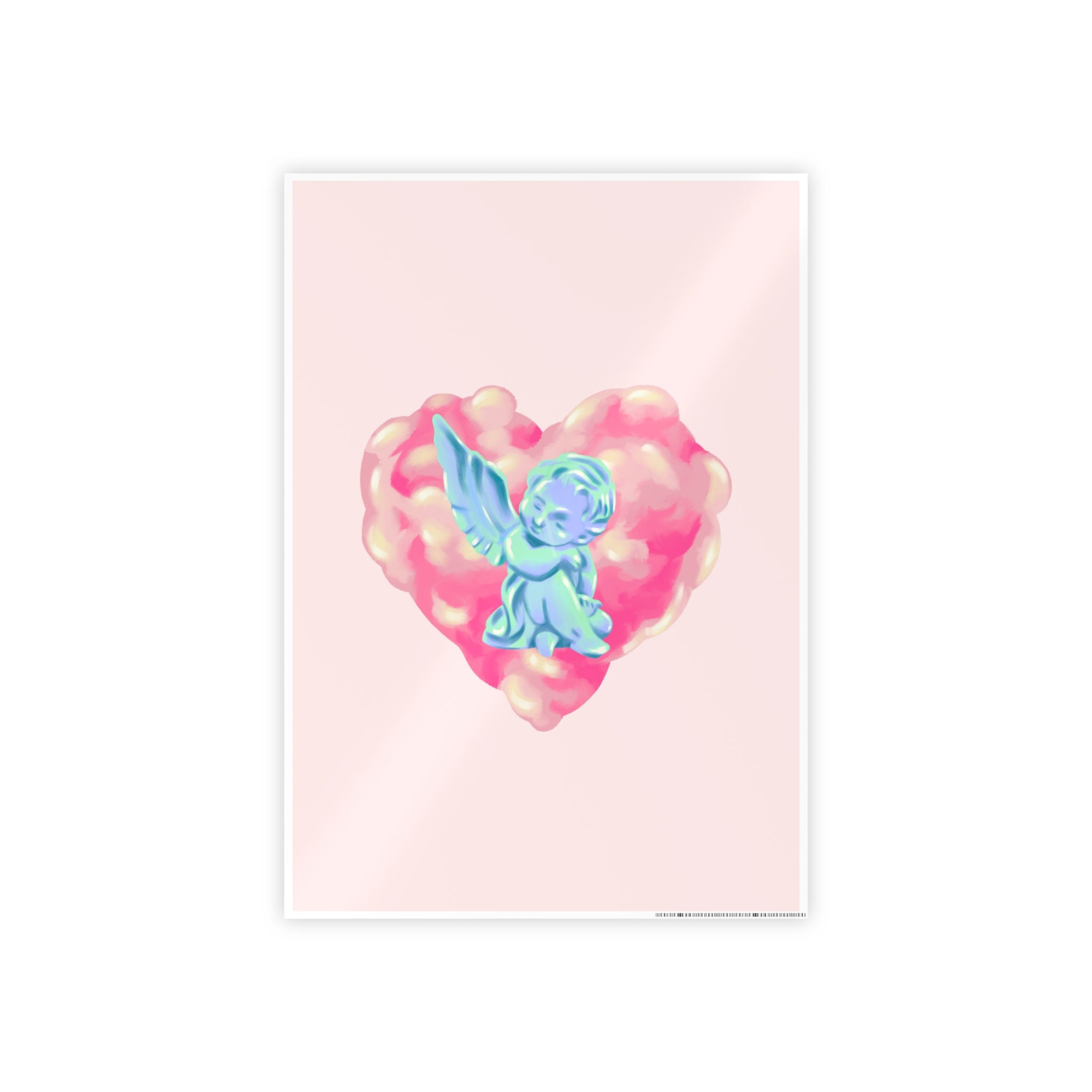 Pastel Cherub Gloss Posters,pastel Wall Art,pink Cherub Wall Art ...