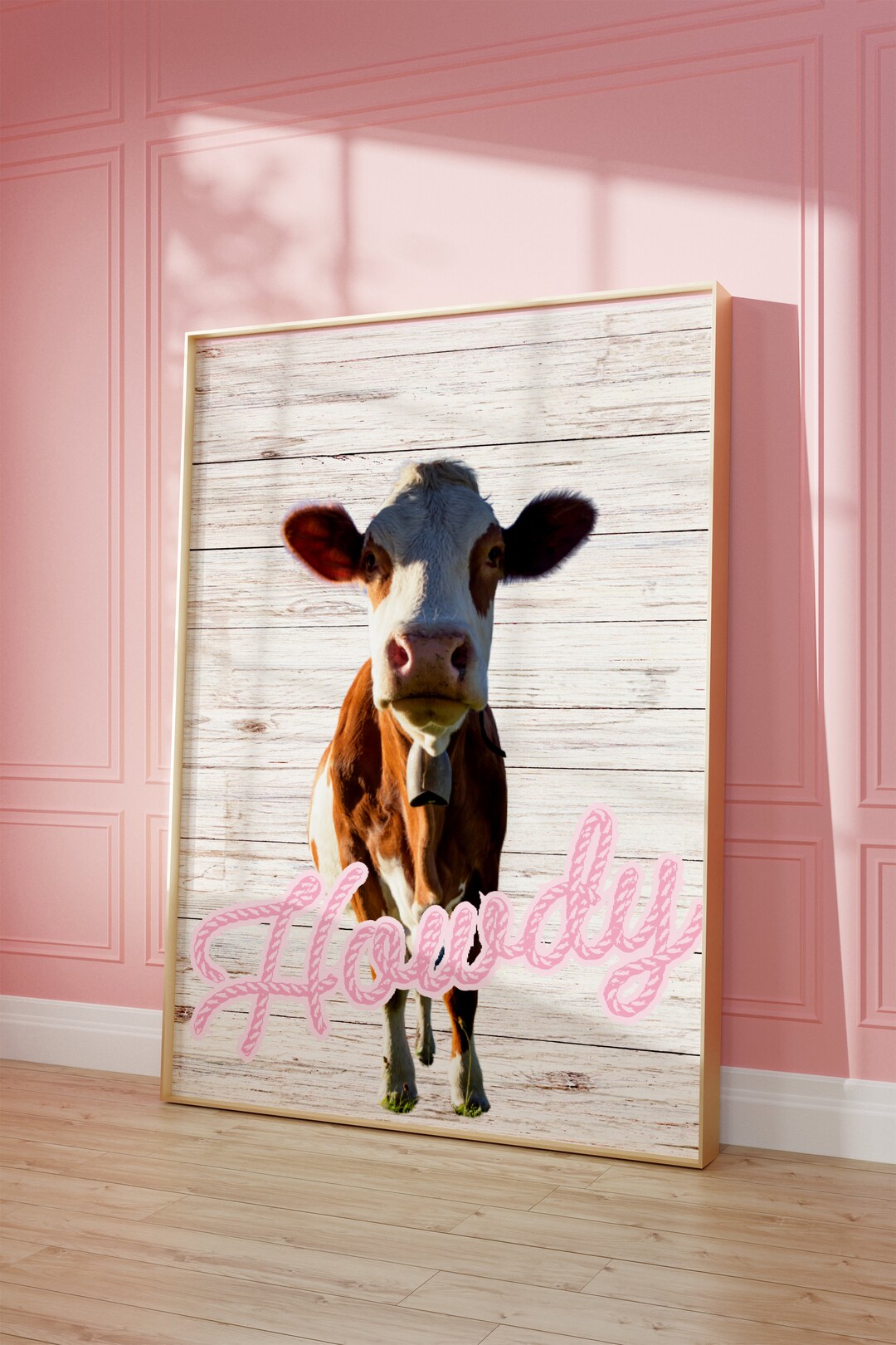 Howdy Premium Matte Vertical Posters Cute Cow Howdy Wall - Etsy