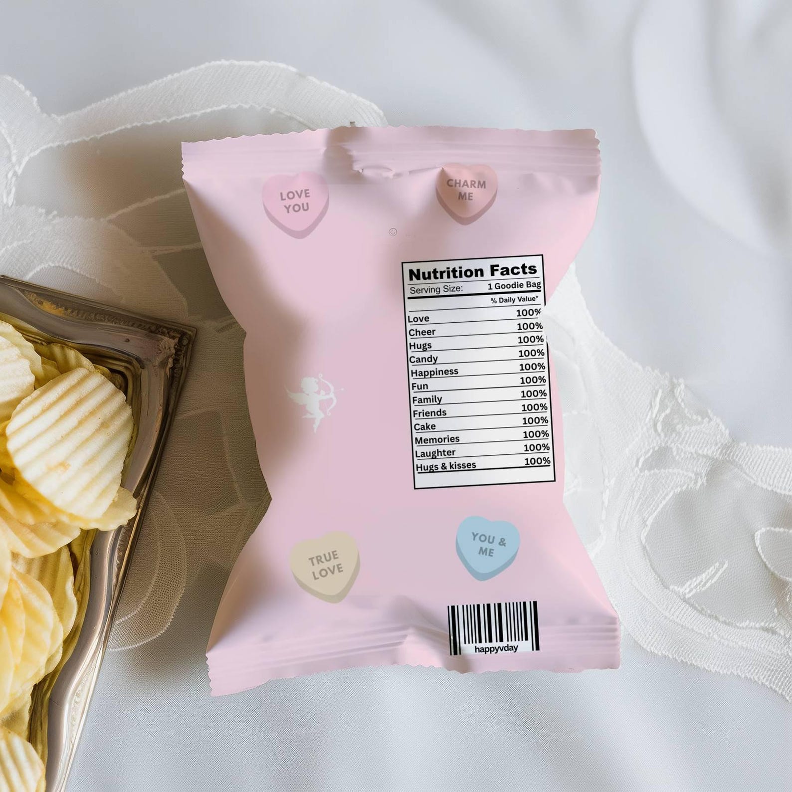 Valentines Day Chip Bag Label, Valentines Day Party Favors, Valentines ...