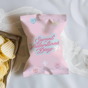Valentines Day Chip Bag Label, Valentines Day Party Favors, Valentines ...