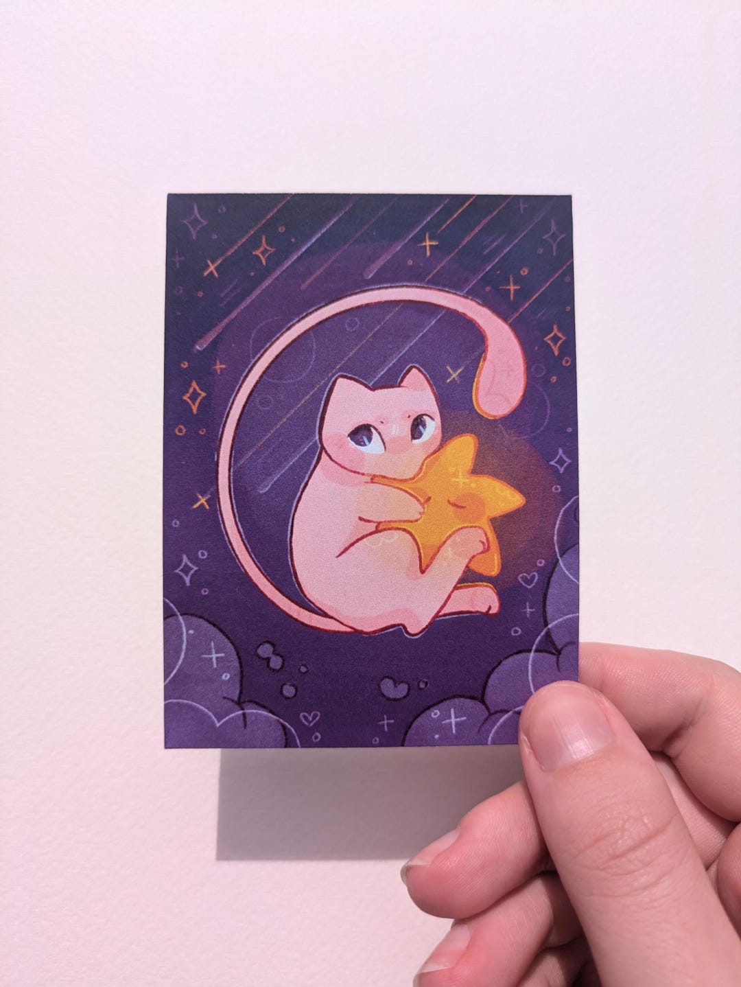 Mew Pokemon Print | Illustration for Pokemon Binder - Etsy