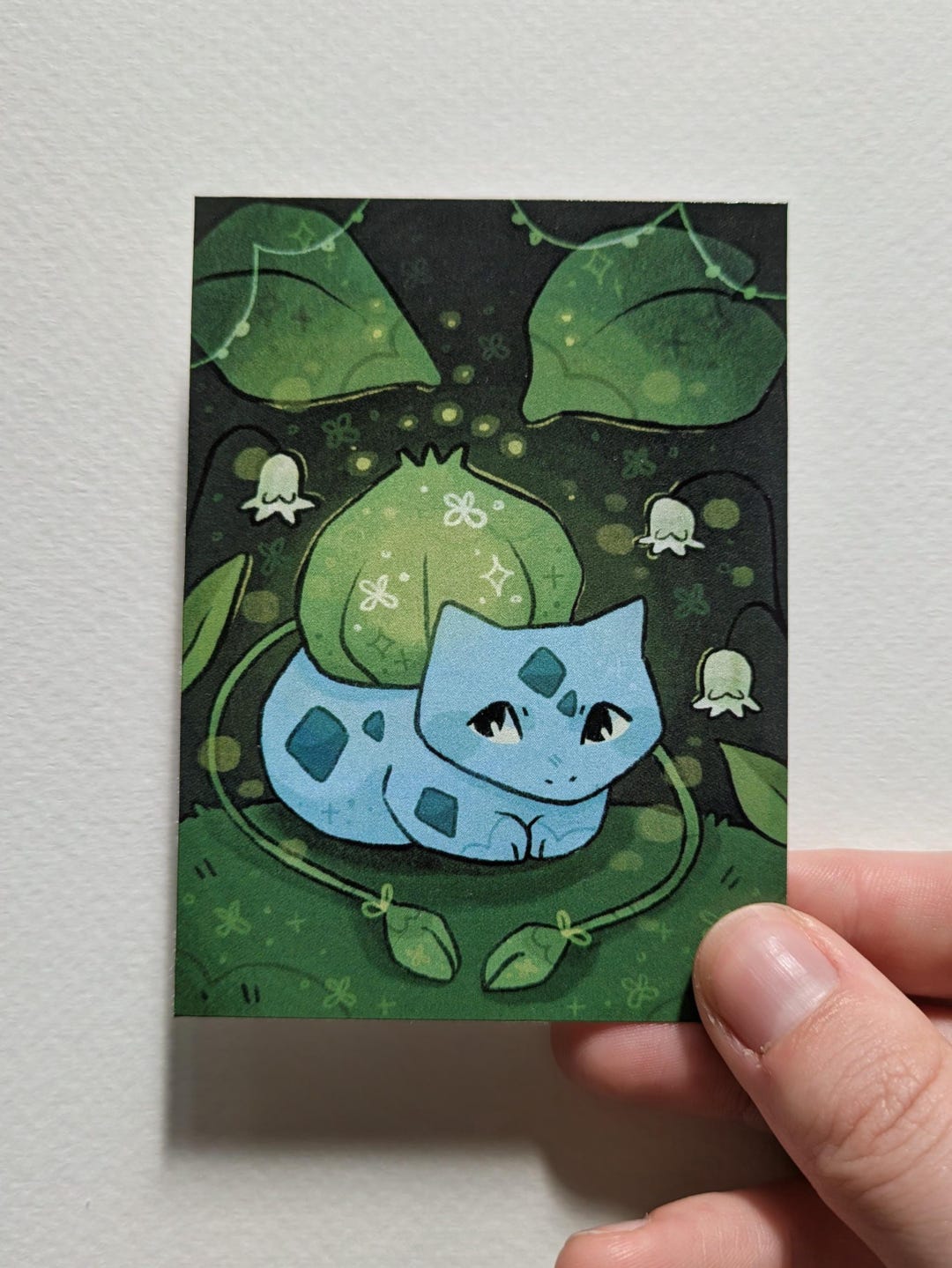 Bulbasaur Pokemon Card Binder Print | Hand Drawn Illustration for ...