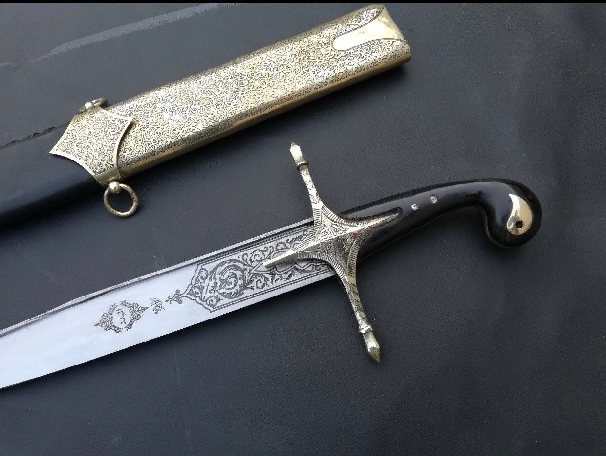 Handmade Turkish Kilij Pala Sword Ottoman Empire Sword Cavalry Officers ...