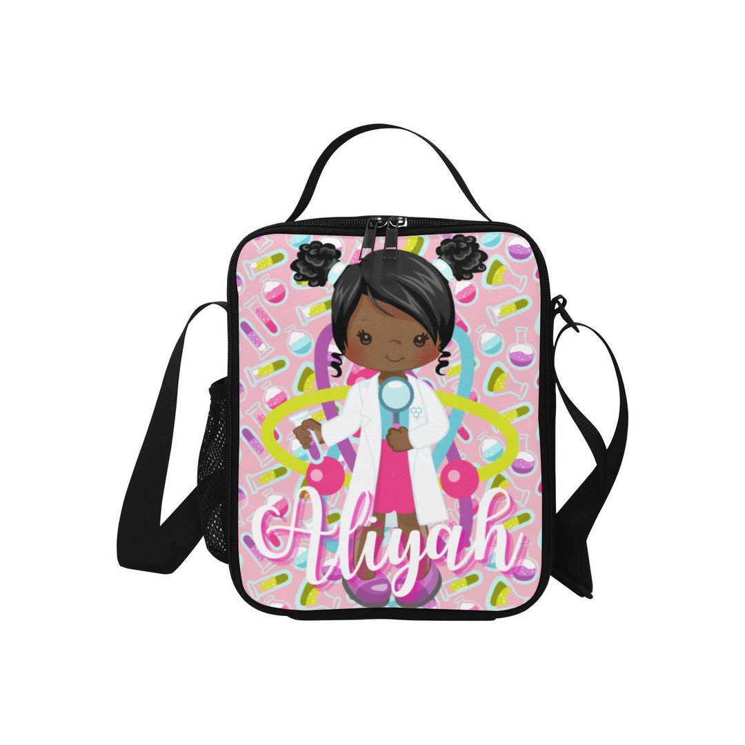 Black Girl Scientist Lunch Bag PERSONALIZED - Etsy