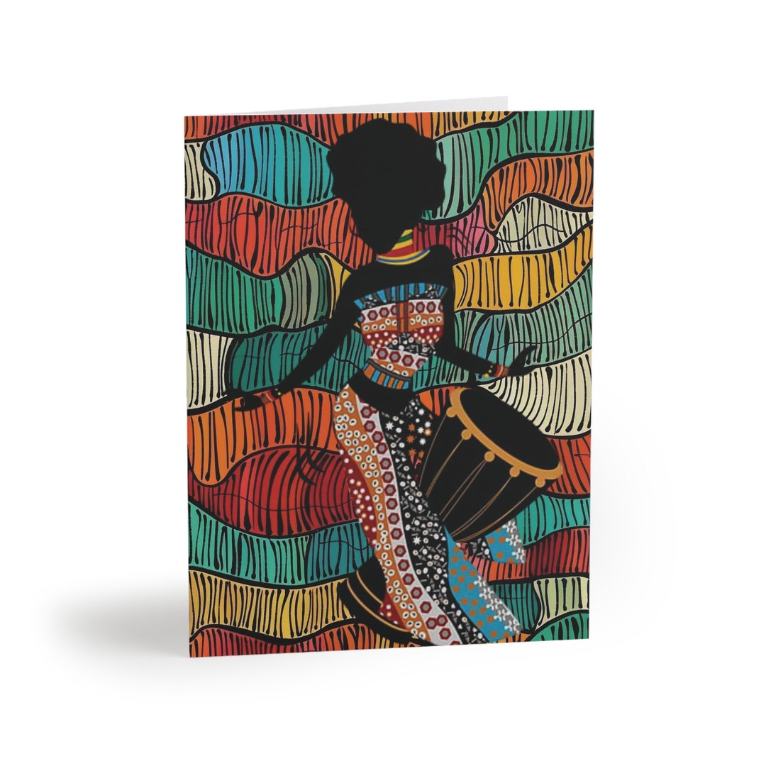 African Woman Greeting Cards 8, 16, and 24 Pcs - Etsy