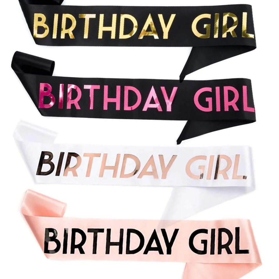 Personalized Custom Birthday Sash - Etsy