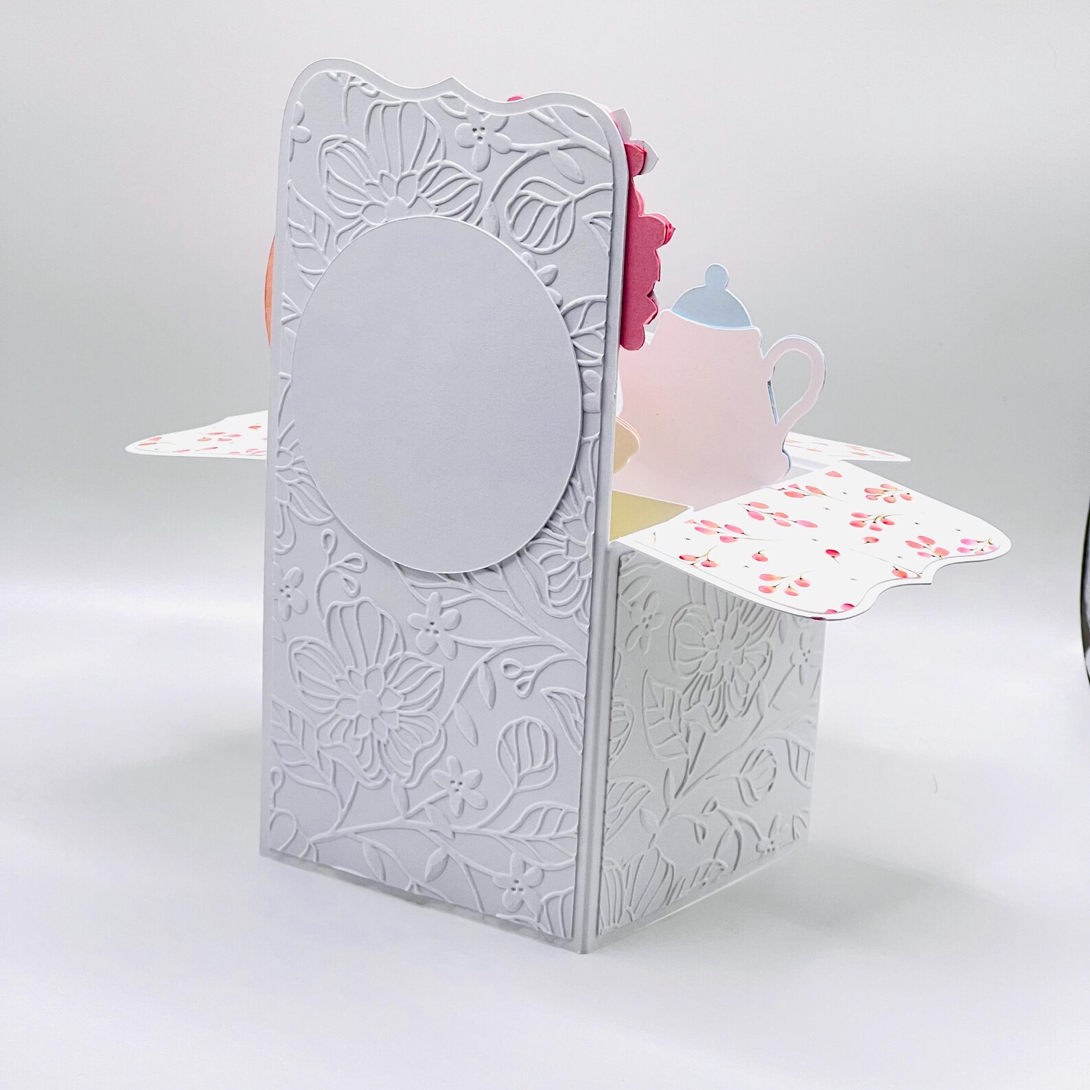 Happy Mothers Day, 3D Box Card, Mom, Time for Tea, Unique, Handmade - Etsy