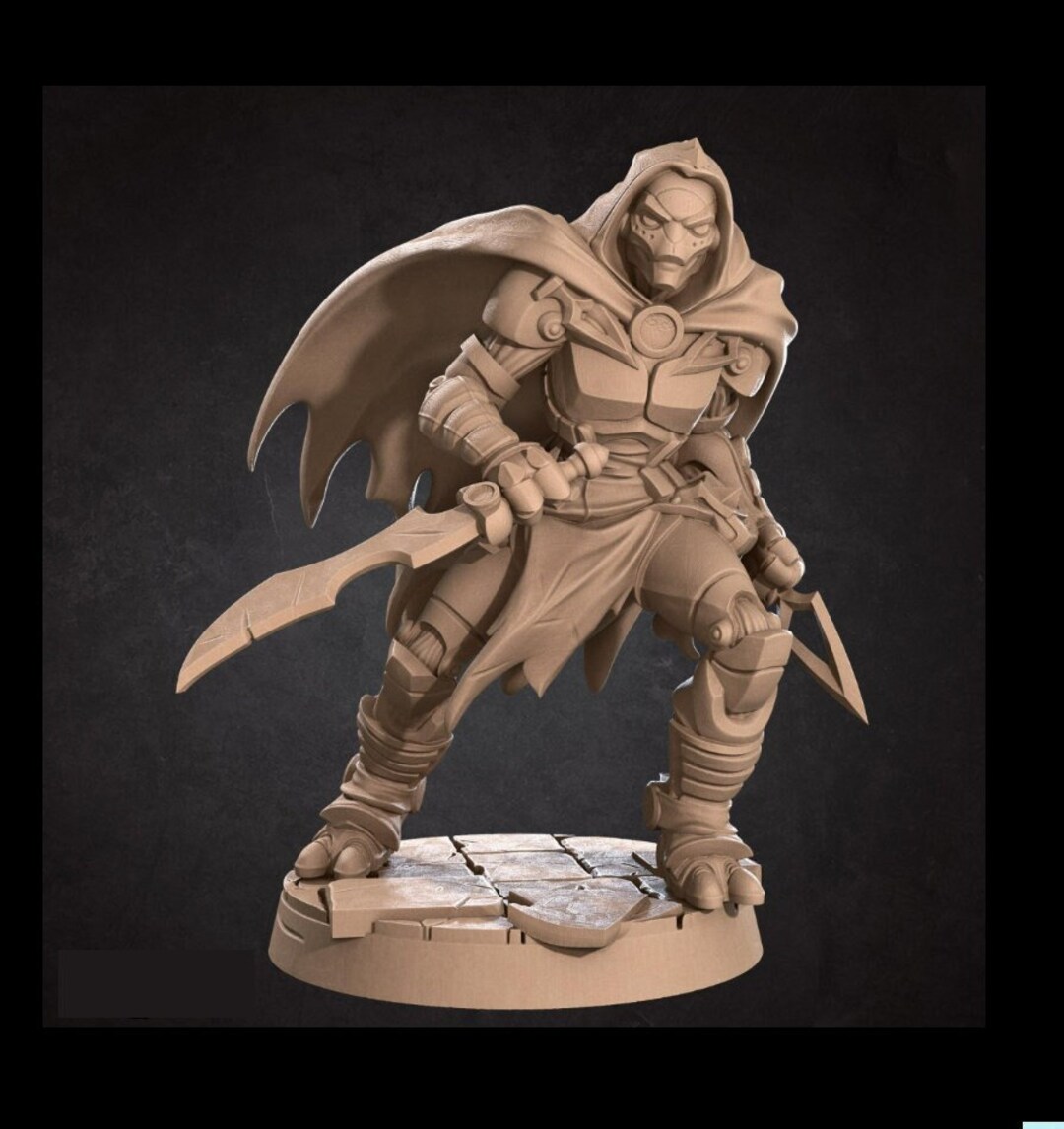 Warforged Rogue Mini - 3D Print - 7k Resin, Dnd, D&D, Ttg, RPG, Robot ...