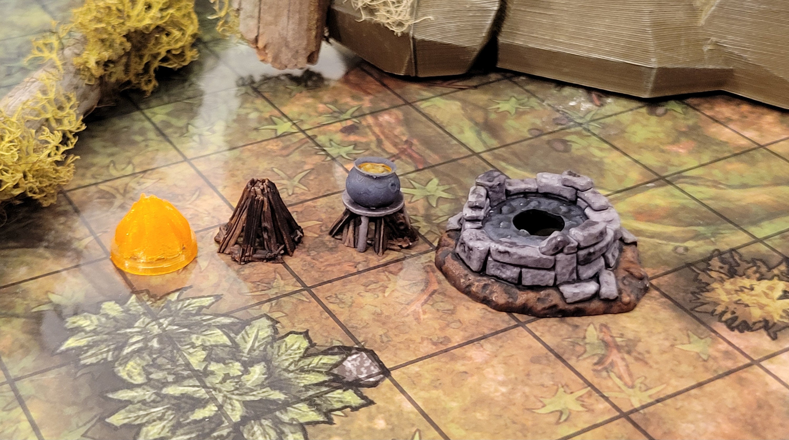 D&D LED Flickering Campfire - 3 Variation Bundle - Swappable Tops - 3D ...