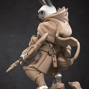 Harengon Mini - 3D Print - 7k Resin - D&D, DND, RPG, TTG, Archer ...
