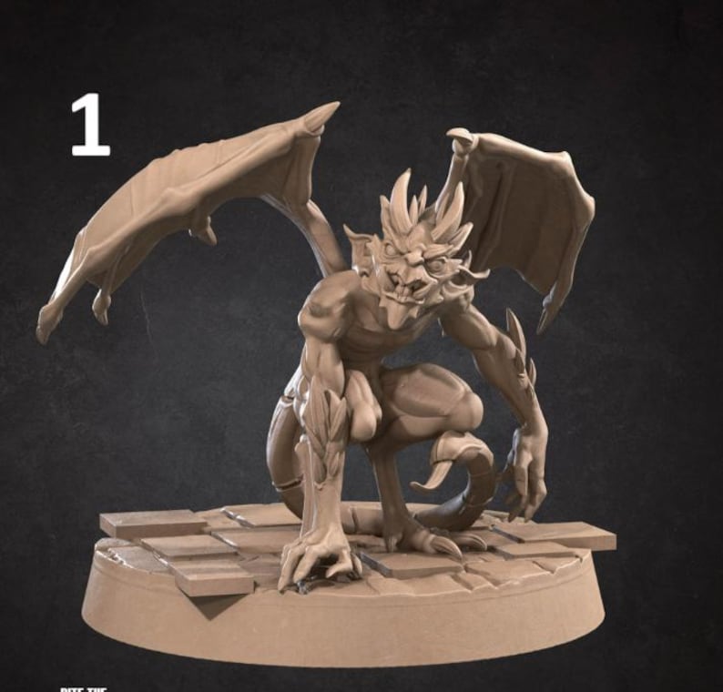 Imp Minis - 4 Poses - 3D Print - 7k Resin, Dnd, D&D, TTG, RPG, Demon ...