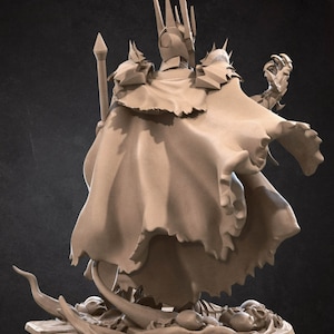 The Dark Lord Mini - 3D Print - 6k Resin, Dnd, D&D, TTG, RPG, Sauron ...