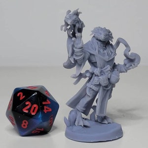 Dragonborn Wizard Mini - 3D Print - 6k Resin - D&D, DND, TTG, RPG ...