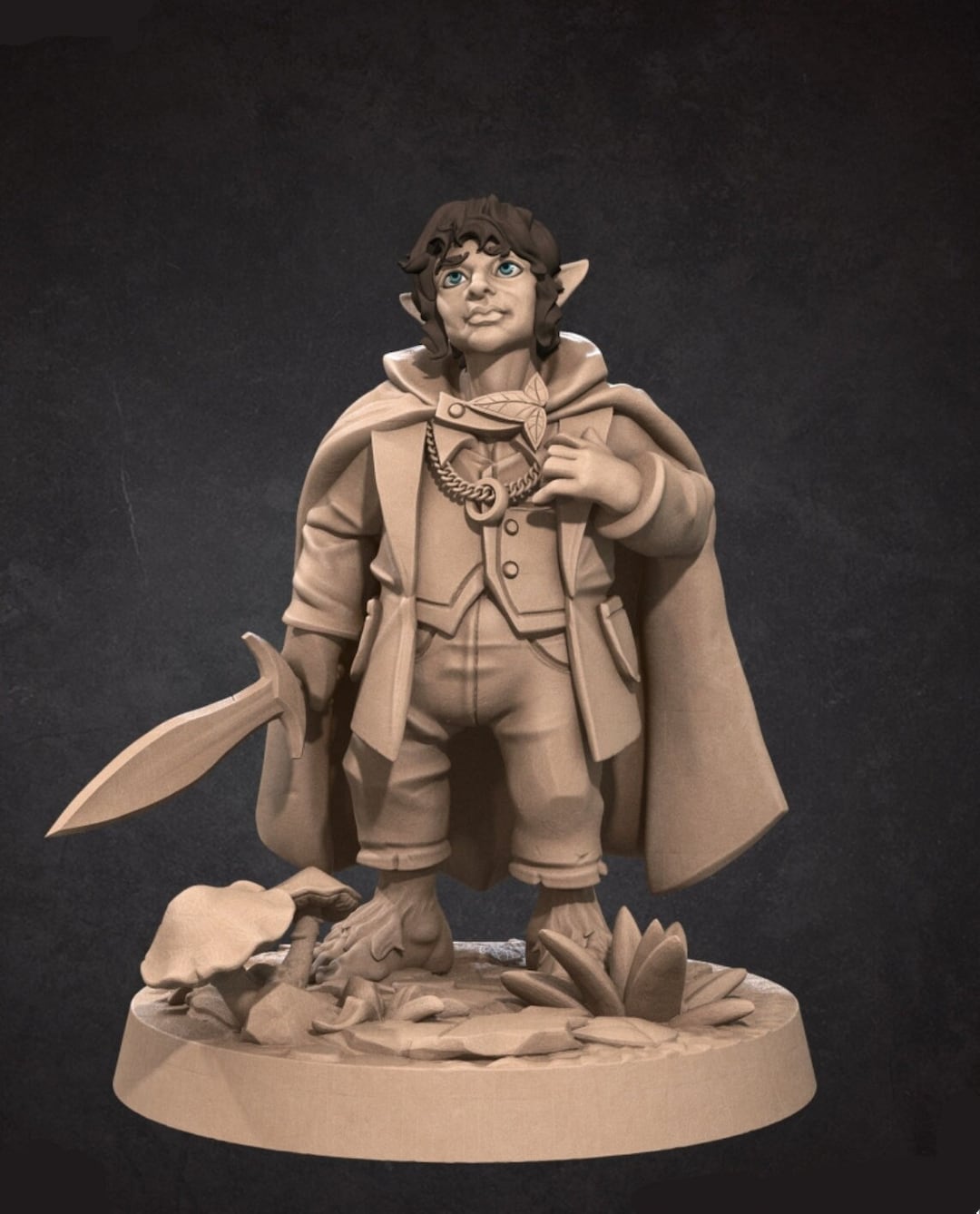 Male Halfling Mini 3D Print 6k Resin, Dnd, D&D, TTG, RPG, Hobbit, Frodo ...